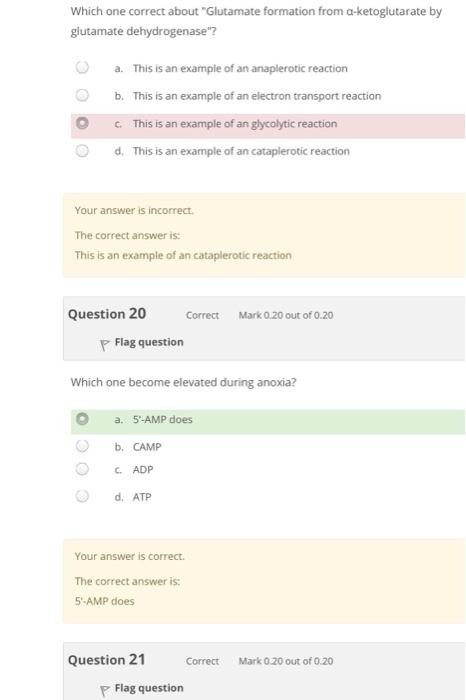 Solved Which one correct about "Glutamate formation from | Chegg.com