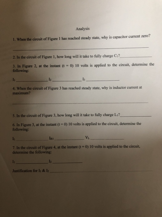 Solved Capacitive and Inductive Circuits Name Section Date | Chegg.com