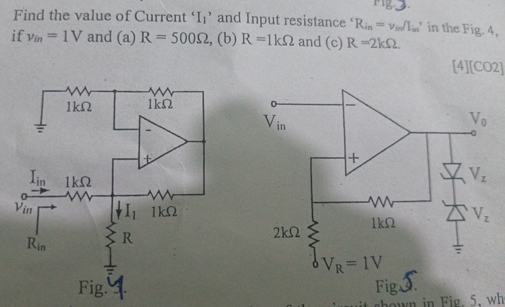 Solved Find the value of Current I and Input resistance 'Rin | Chegg.com