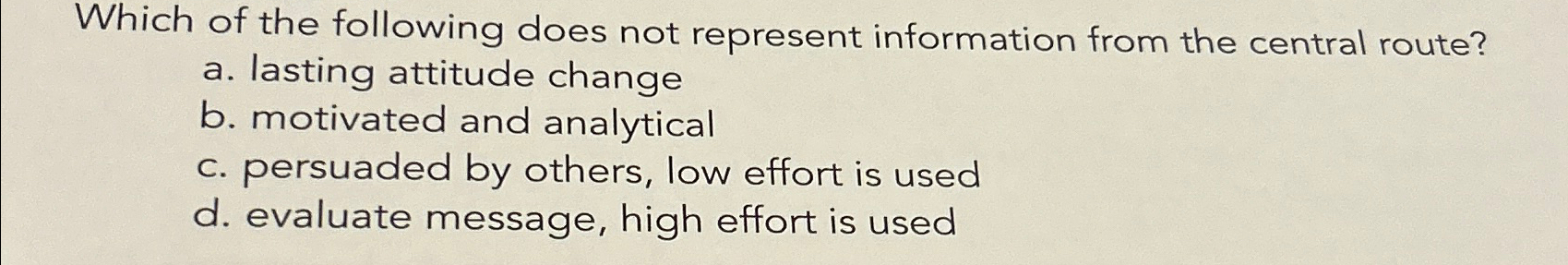 Solved Which of the following does not represent information | Chegg.com