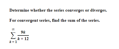 Solved Determine whether the series converges or | Chegg.com