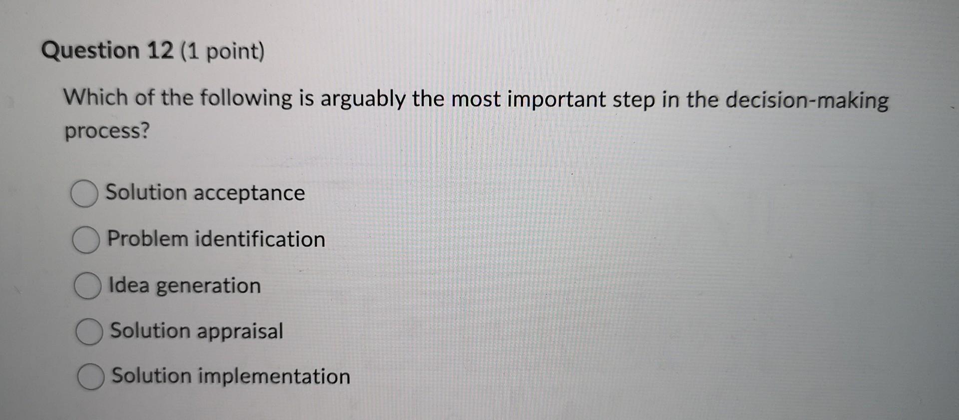 Solved Which of the following is arguably the most important | Chegg.com