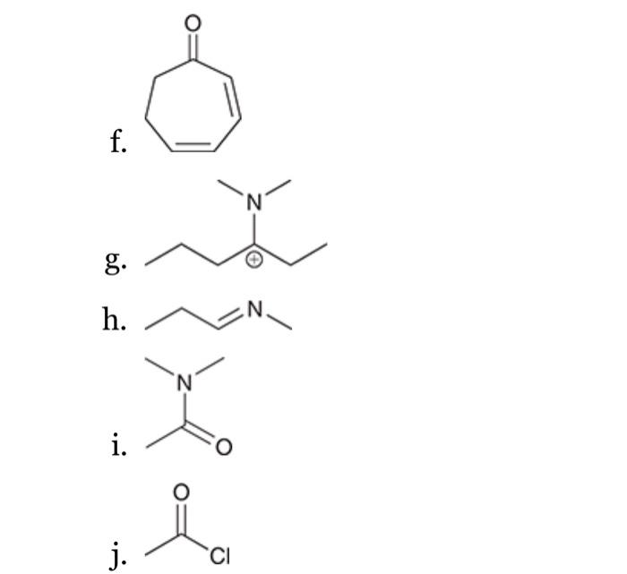 Solved 2.25 Draw resonance structures for each of the | Chegg.com