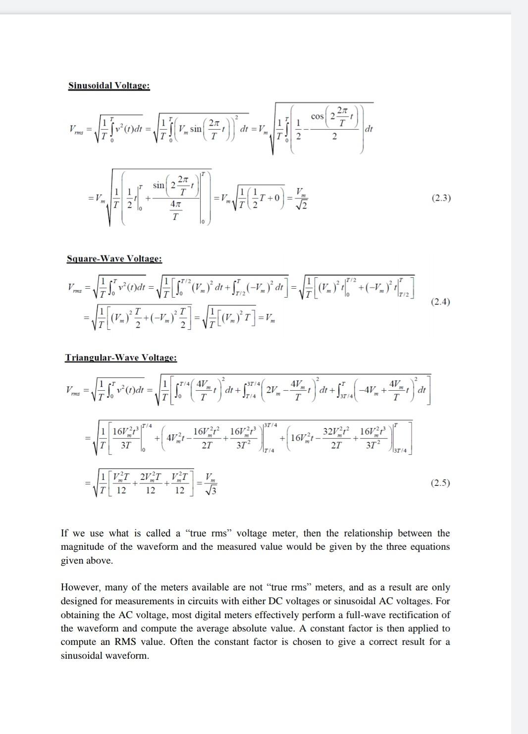 Solved INTRODUCTION: Waveforms of voltage and current that | Chegg.com