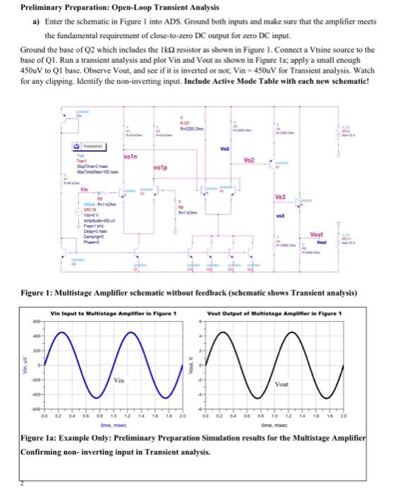 Solved Preliminary Preparation: Open-Loop Transient Analysis | Chegg.com
