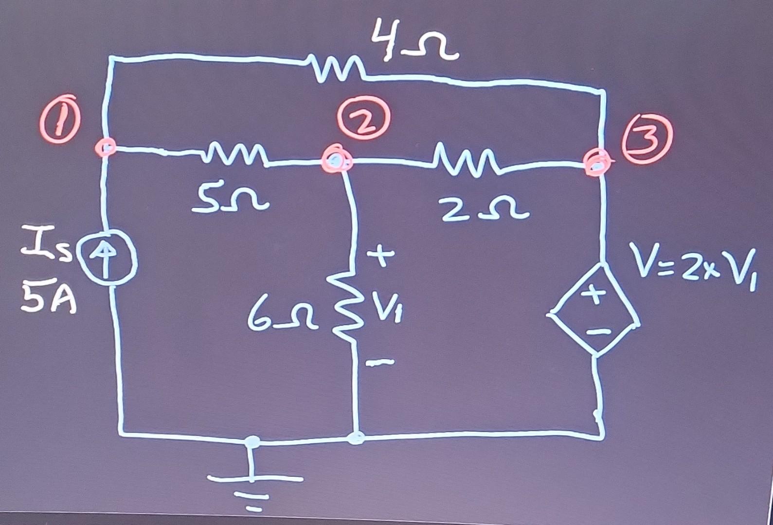 Dependent Voltage source Voltage controlled: Find | Chegg.com