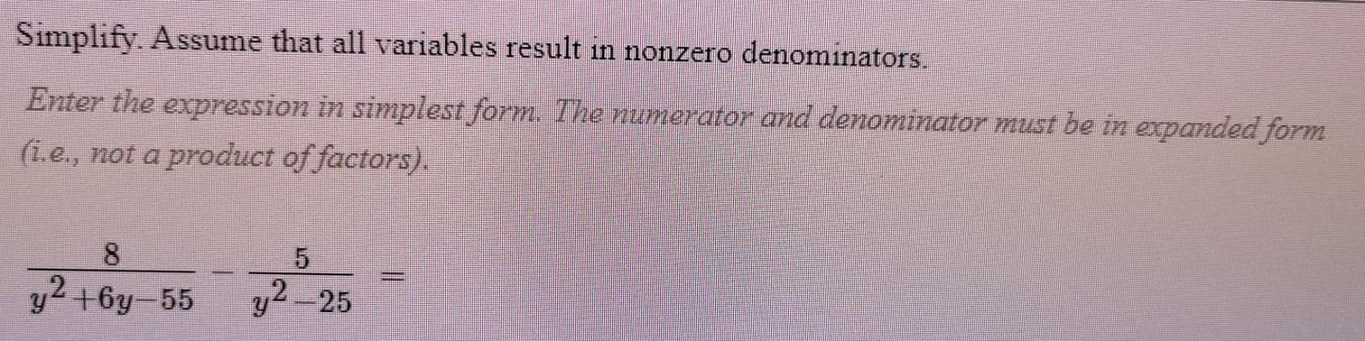 Solved Simplify. Assume that all variables result in nonzero | Chegg.com
