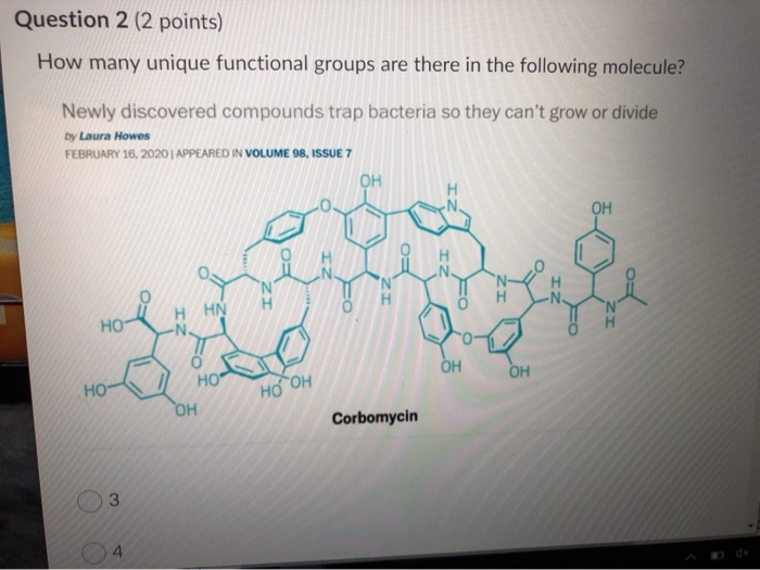 Solved Question 2 (2 points) How many unique functional | Chegg.com