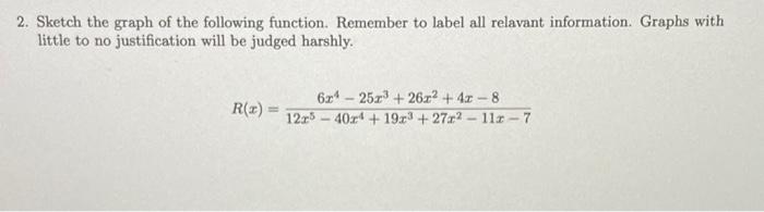 Solved 2. Sketch the graph of the following function. | Chegg.com