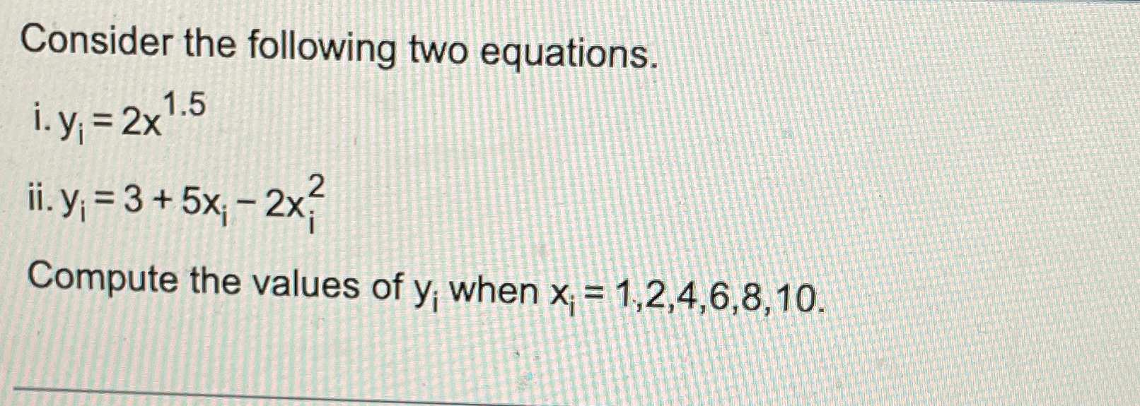 Solved Consider the following two | Chegg.com