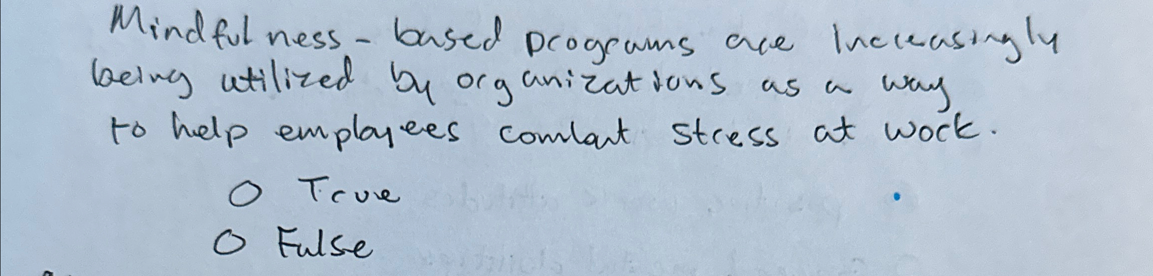 Solved Mindful ness - ﻿based programs are Inceeasingly being | Chegg.com