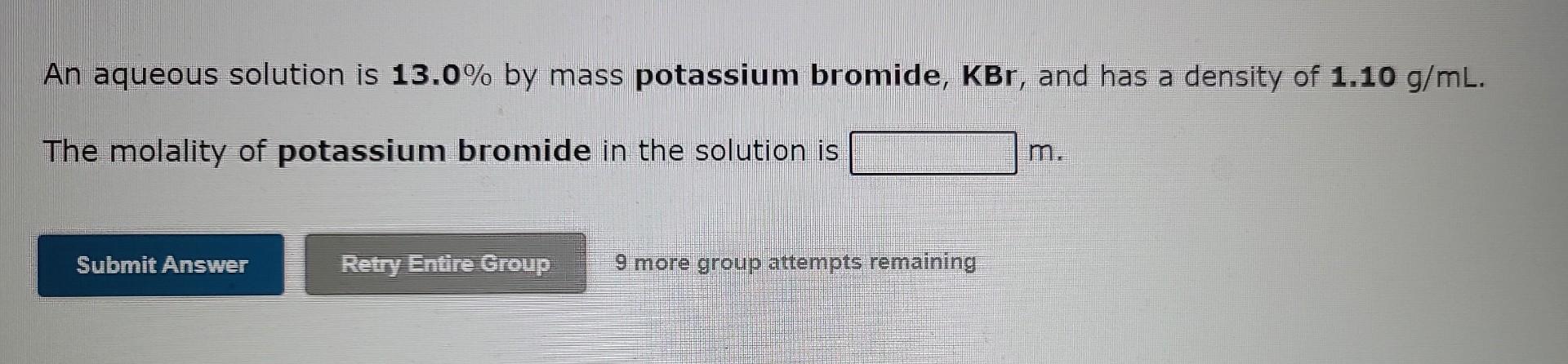 Solved An aqueous solution of chromium(II) nitrate has a | Chegg.com