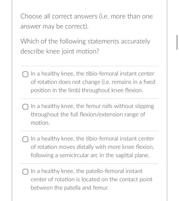 Solved Choose all correct answers (i.e. more than one answer | Chegg.com Solved Choose all correct answers (i.e. more than one answer | Chegg.com