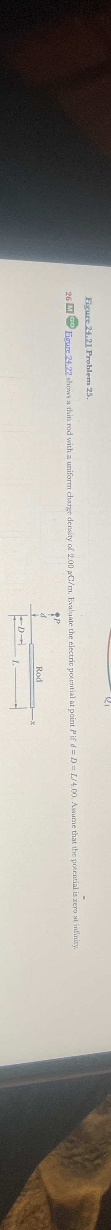 Solved Figure 24.21 ﻿Problem 25. | Chegg.com