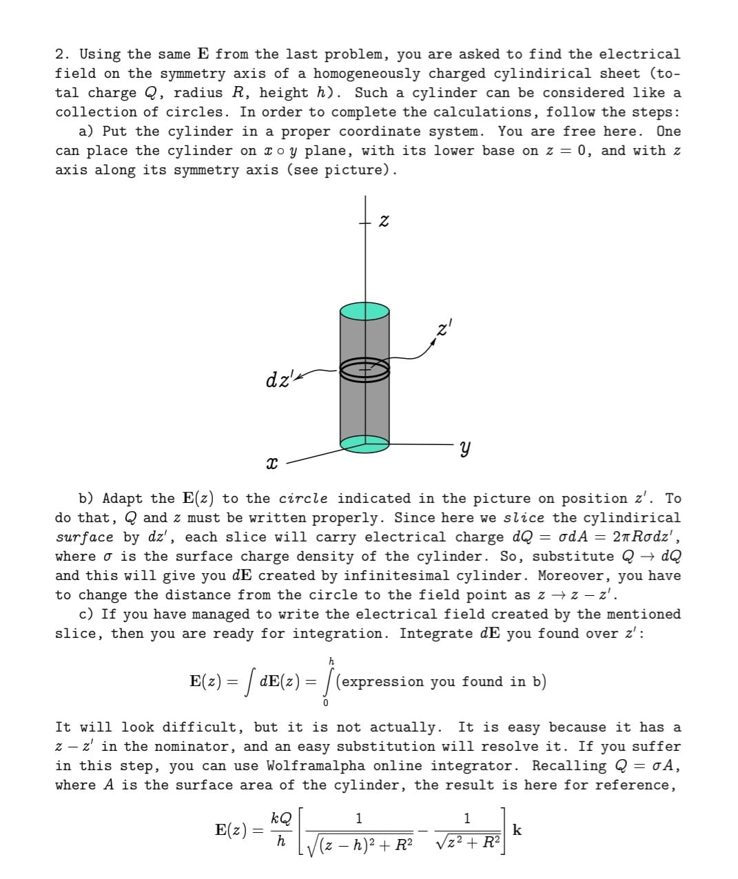 Solved Using the same E from the last problem, you are asked | Chegg.com
