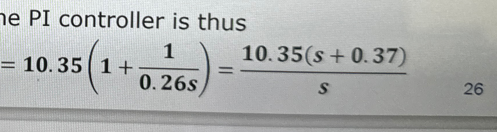 Solved PI controller is | Chegg.com