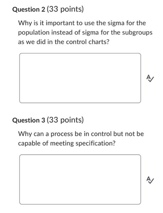 Solved Question 2 (33 points) Why is it important to use the | Chegg.com