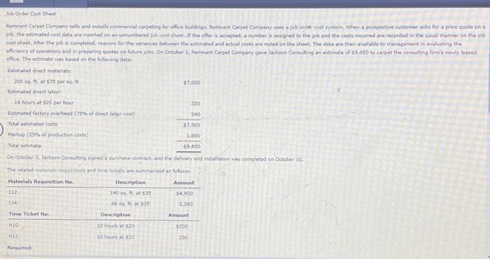 efice, The estimate was based on the fellowing datat | Chegg.com