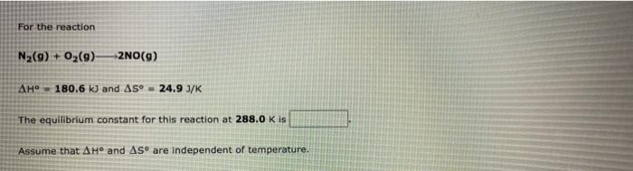 Solved Consider the reaction: 2NO(9) + 2H2(9) -N2(9) + | Chegg.com