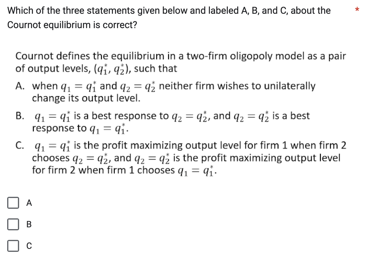 Solved Which of the three statements given below and labeled | Chegg.com
