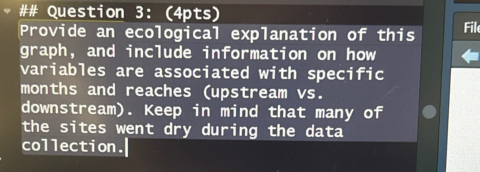 Solved ## Question 3: (4pts)Provide an ecological | Chegg.com