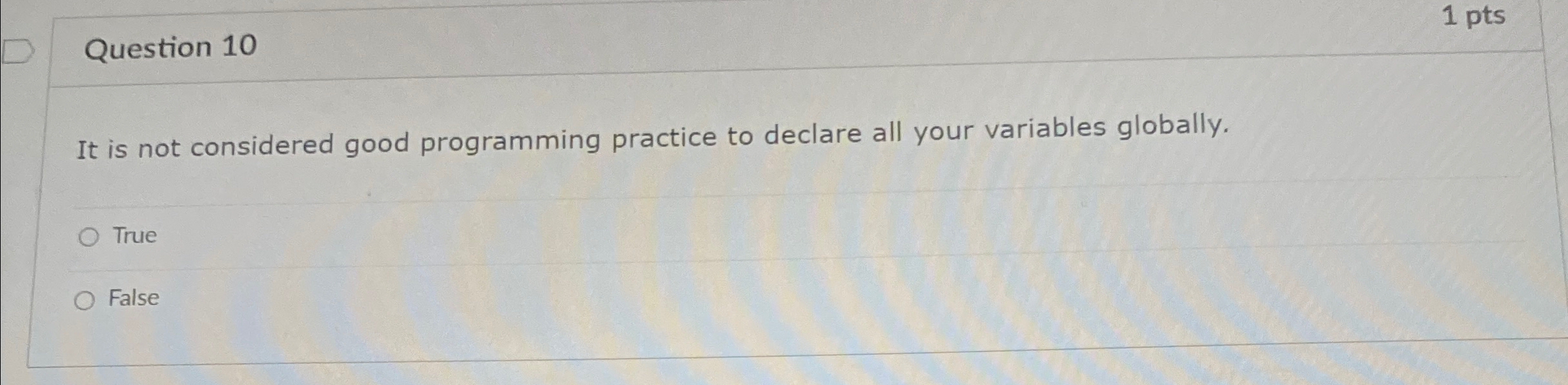 Solved Question 101 ﻿ptsIt is not considered good | Chegg.com