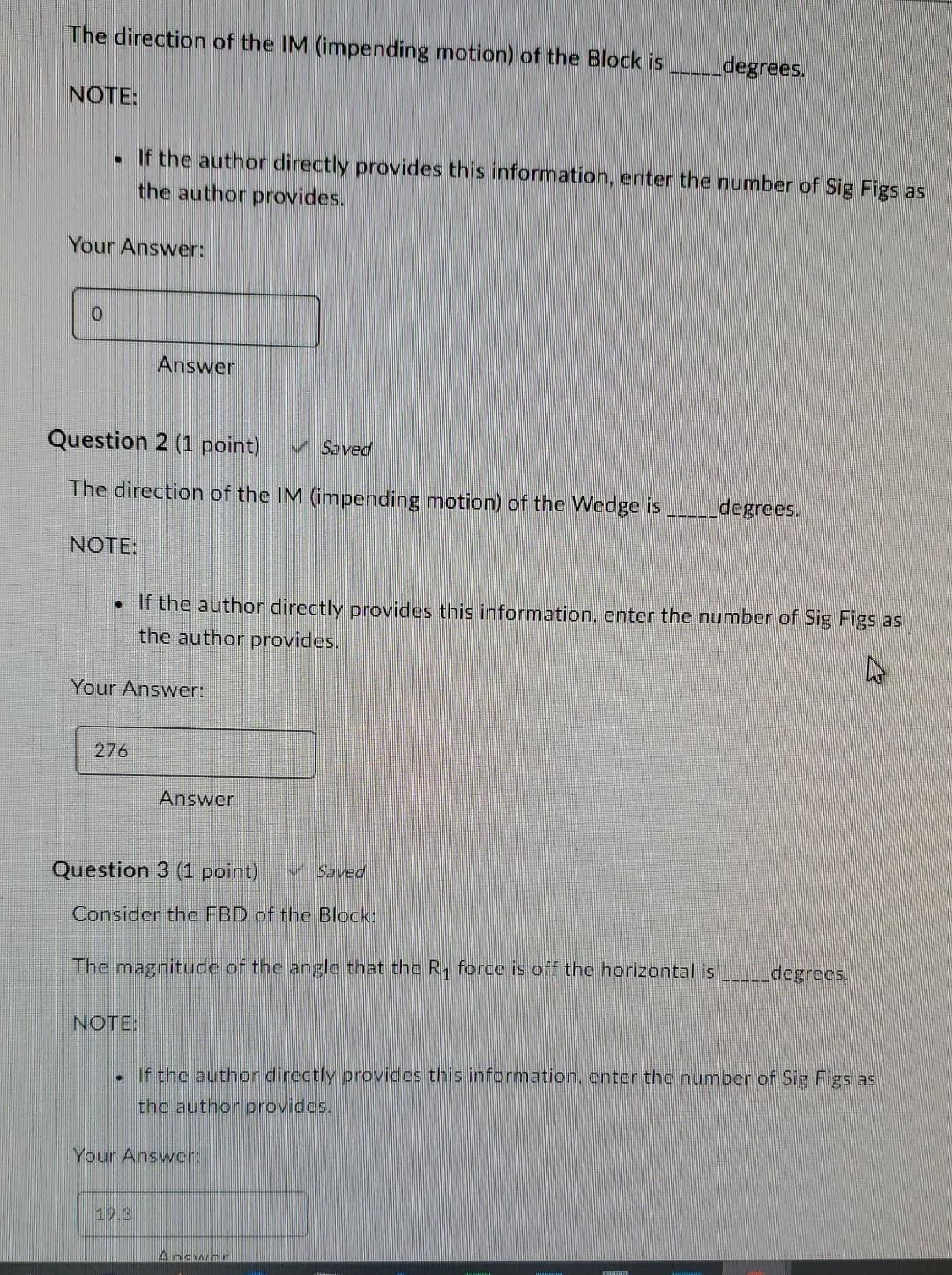 Solved A 6∘ wedge of negligible weight is used to adjust the | Chegg.com