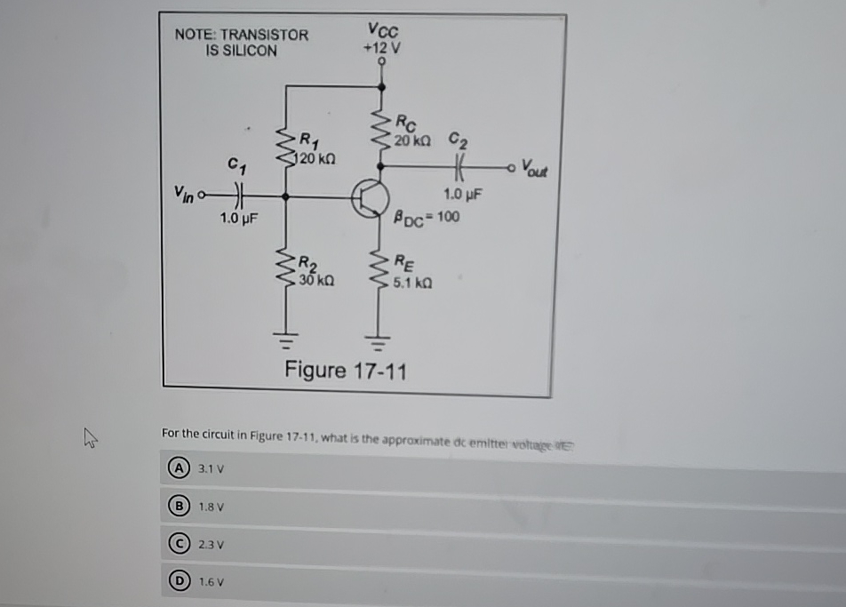 Solved For the circuit in Figure 17-11, ﻿what is the | Chegg.com