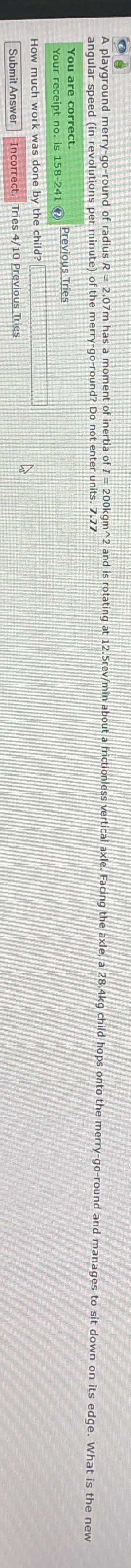 Solved angular speed (in revolutions per minute) ﻿of the | Chegg.com