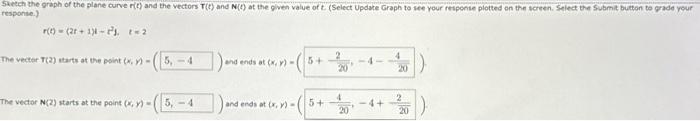 Solved Sketch the graph of the plane curve r(t) and the | Chegg.com