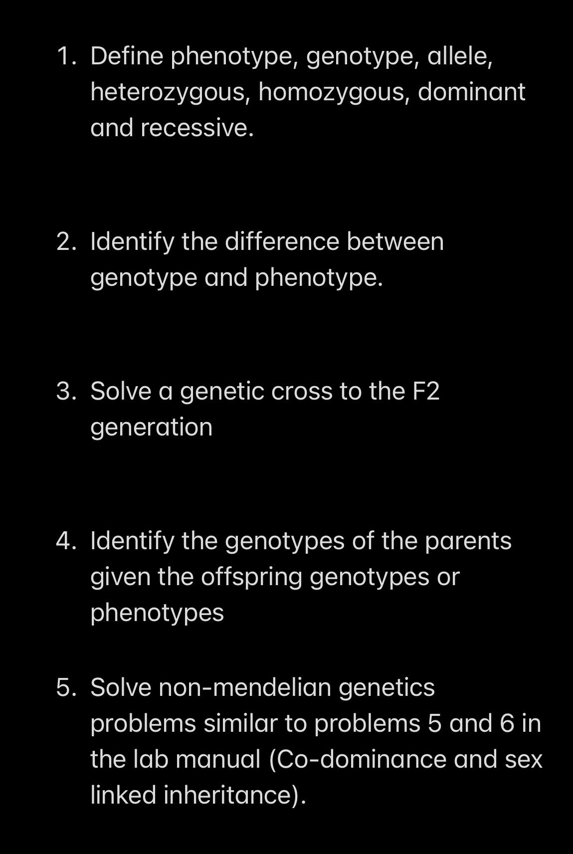 Solved Define phenotype, genotype, allele, heterozygous, | Chegg.com