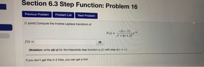 Solved Section 6 3 Step Function Problem 16 Previous