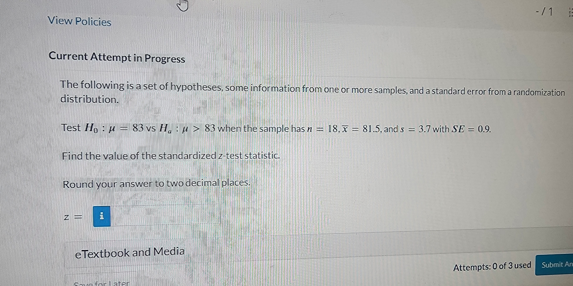 Solved View Policies-1Current Attempt in ProgressThe | Chegg.com