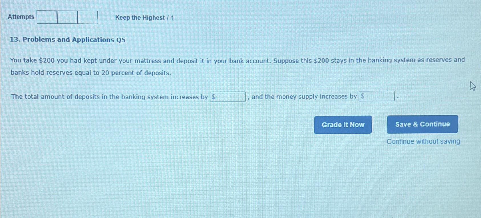 Solved AttemptsKeep the Highest / 113. ﻿Problems and | Chegg.com