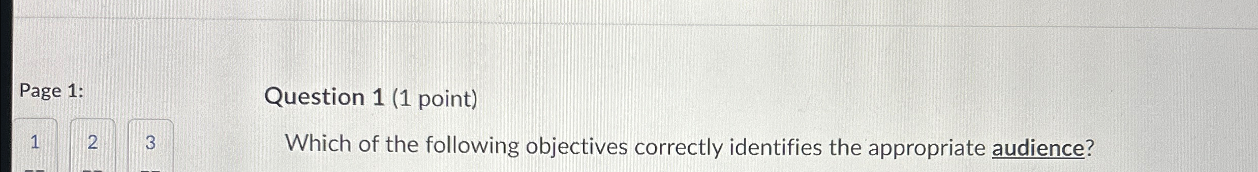 Solved Page 1:Question 1 (1 ﻿point)123Which of the following | Chegg.com