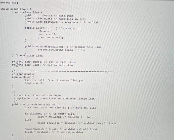Solved Problem 2 Deque Class 25 Description Deque Is An 
