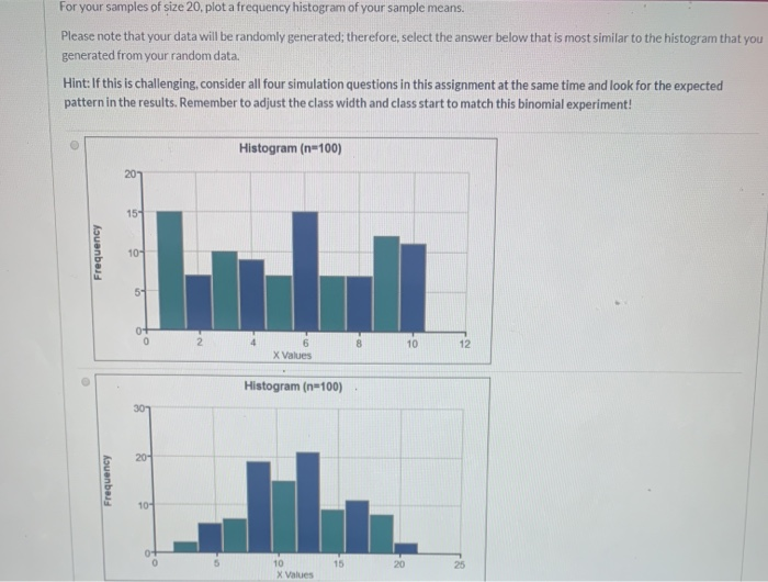 Background: Generate Sampling Distributions with | Chegg.com