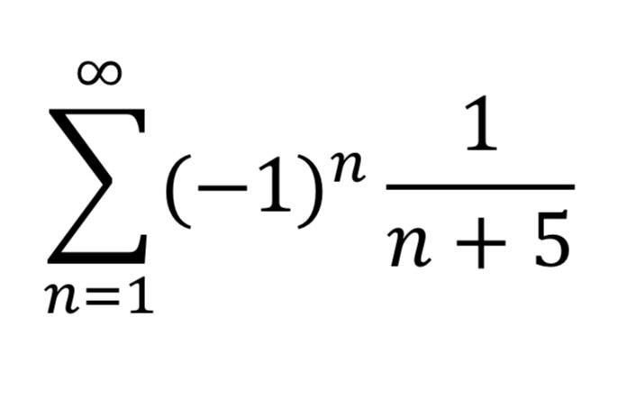Solved 0 1 n (-1)" n+ 5 n=1 | Chegg.com