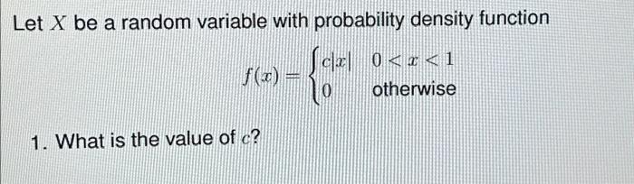 Solved statsLet X be a random variable with probability | Chegg.com
