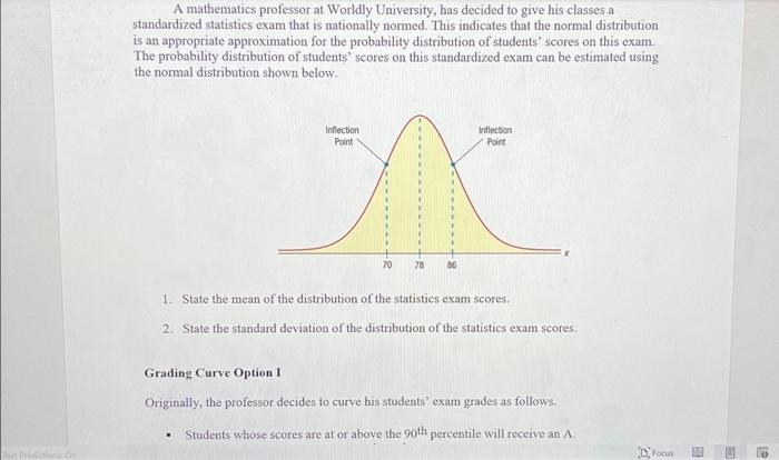 Solved Grading Curve Option II After reviewing the results, | Chegg.com