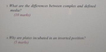Solved What are the differences between complex and defined | Chegg.com