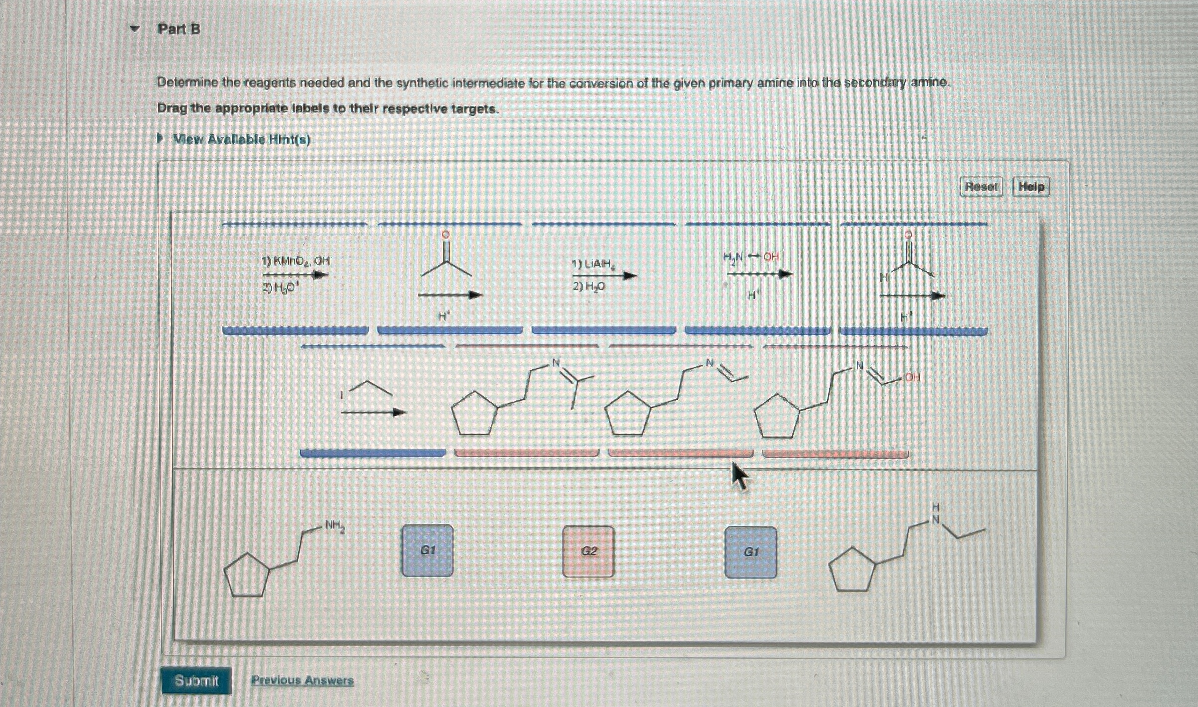Solved Part Bdetermine The Reagents Needed And The Synthetic