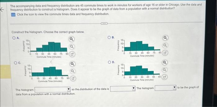 The accompanying data and frequency distribution are | Chegg.com