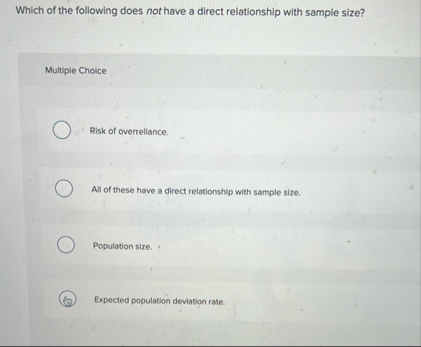 Solved Which of the following does not have a direct | Chegg.com