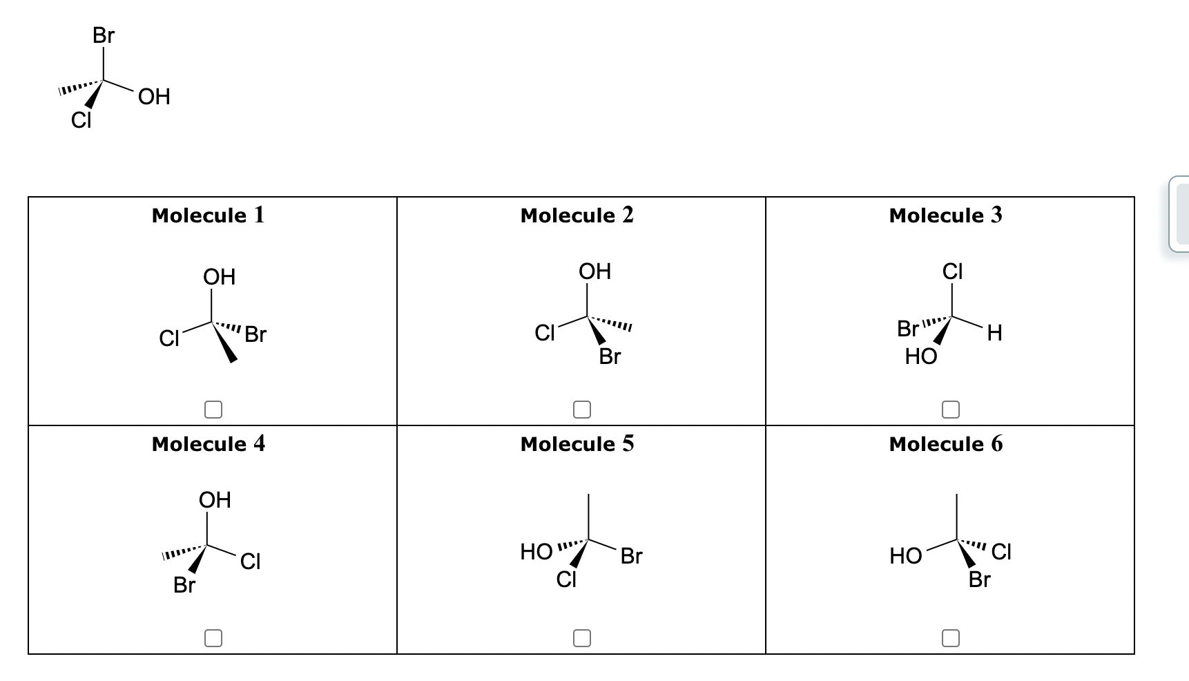 Solved Check the box under each structure in the table that | Chegg.com