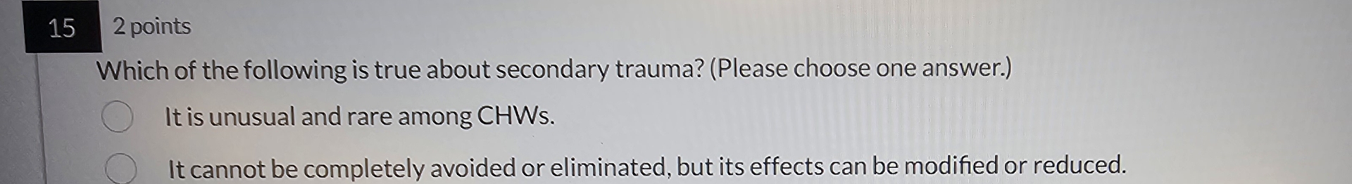 Solved 152 ﻿pointsWhich of the following is true about | Chegg.com