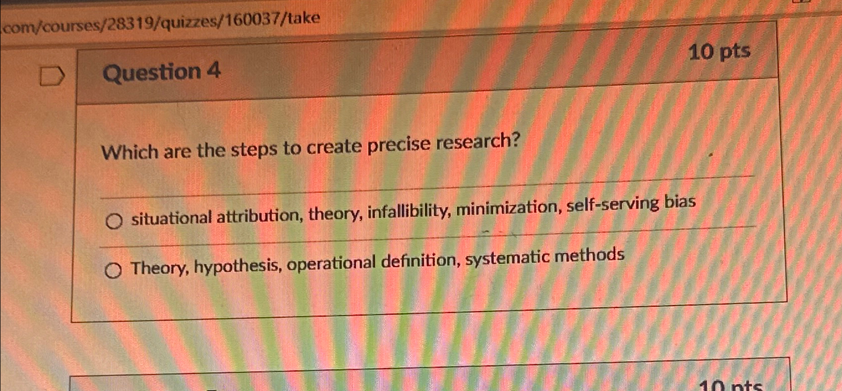 Solved Question 410ptsWhich are the steps to create precise | Chegg.com