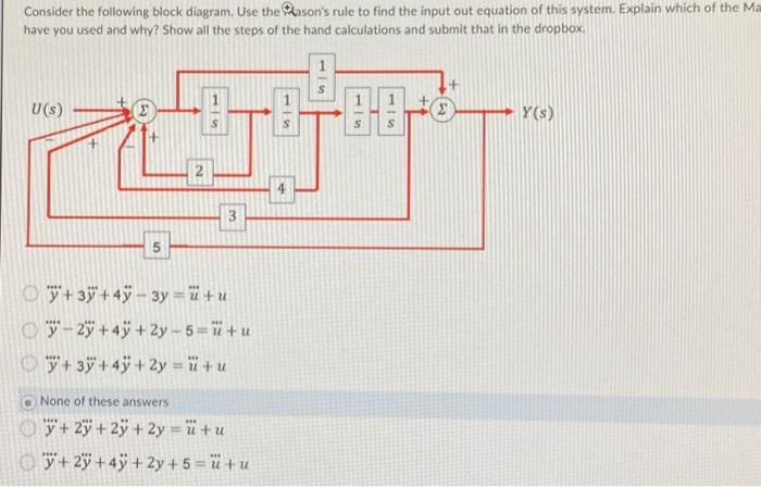 Solved Consider the following block diagram. Use the 9 | Chegg.com