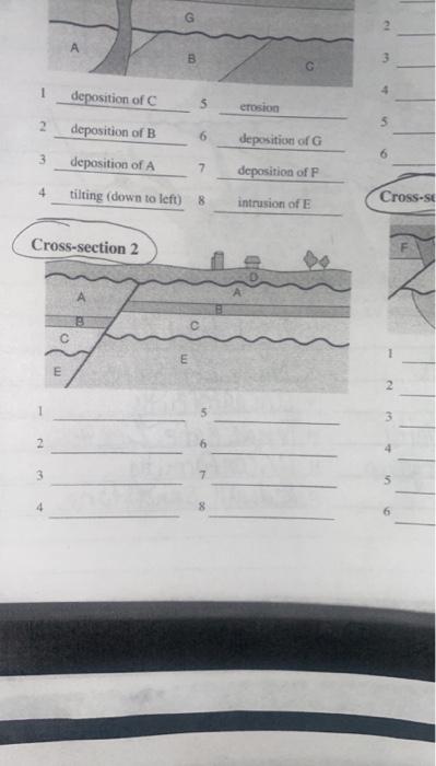 Questions #1-8 on cross section 2 Questions #1-12 on | Chegg.com