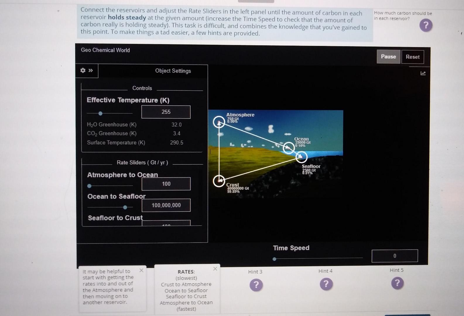 Solved connect the reservoirs and adjust the rates Sliders | Chegg.com